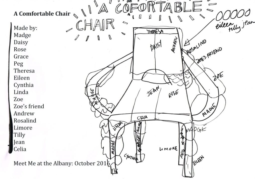 Celia Pym Comfy Chair drawing 5 - Entelechy Arts